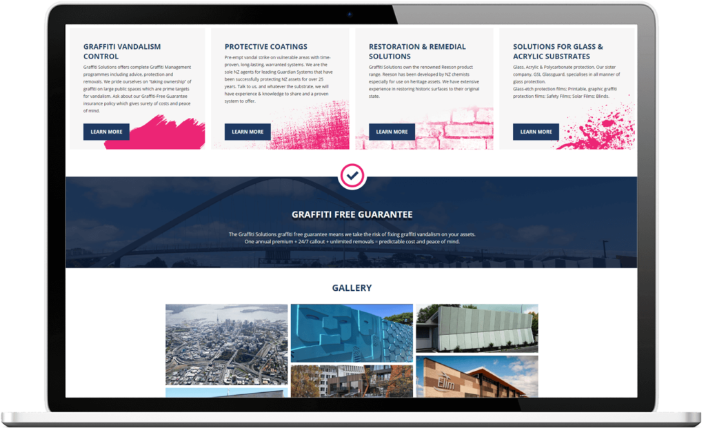 A new responsive website for Graffiti Solutions | Web Revolution