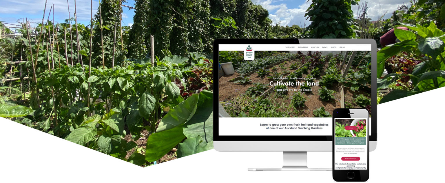 Auckland Teaching Gardens Website Design - Web Revolution Ltd